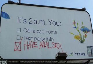 16 Vandalized Billboards Made Instantly Funnier By Graffiti - Gallery ...