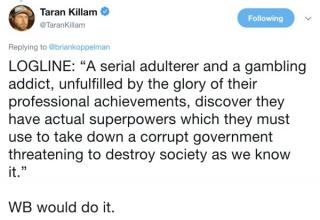 Doofus Interrupts Movie Producer's Mourning to Pitch a Real "Humdinger ...