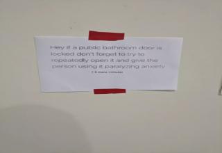22 Bathroom Notes Left For Disgusting People - Eww Gallery | eBaum's World