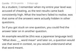 22 People Talk About Their Best Test Cheating Strategy - Funny Gallery ...