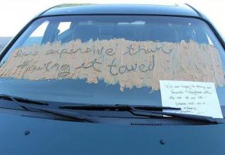 32 Windshield Notes Left By Angry People - Funny Gallery | eBaum's World