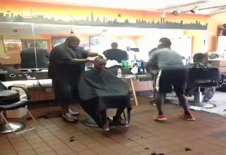Savage Knockout At Barber Shop - Wow Video | eBaum's World